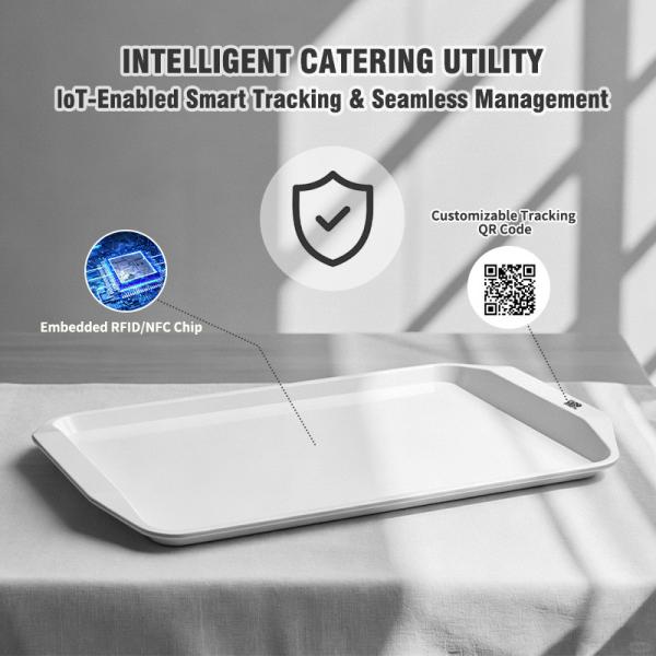 Quality Shatterproof Stone-Textured Commercial Serving Tray for Restaurants & Cafes | for sale