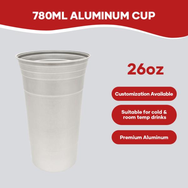 Quality 26oz(780ml) Wave Style Premium Aluminum Cups for sale