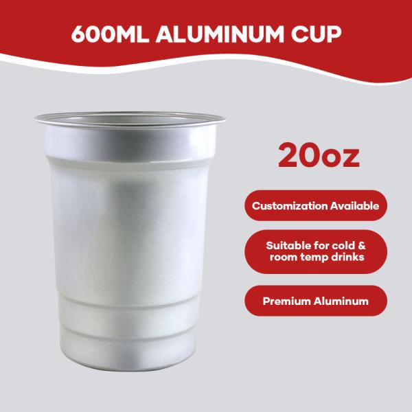 Quality 20oz (600ml) Wave Style Premium Aluminum Cups for sale