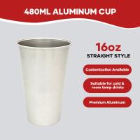 Quality 16oz(480ml) Straight Style Premium Aluminum Cups for sale