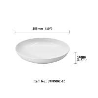 China Shatterproof Stone-Textured Deep Dinner Plate for Restaurants & Catering | FDA Safe Ceramic-Infused Composite Pasta Soup Bowl Plate for sale