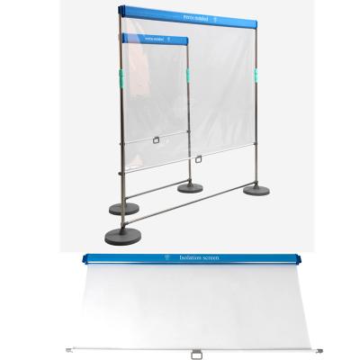 China Witte Blauwe Geschikte Plastic Countertop van Plexiglass Shields For van de Niesgeluidwacht Te koop