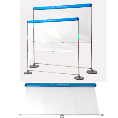 China Protetor de vidro For Counter do espirro de Plastic Desk Barrier do protetor portátil do espirro da mesa à venda