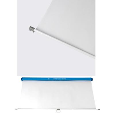 China Van de Wachtplexiglass hanging shield Trifold van het bureau Tegen Plastic Niesgeluid het Plexiglasbarrière Te koop