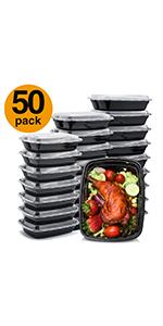 32oz disposable meal prep containers with lids