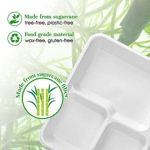 5-compartment plates