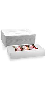 B07M9PQPNB B07RXVGKCC B07RXTNFD4 MT PRODUCTS Beautiful White Paperboard Pastry, Bakery Box Donuts