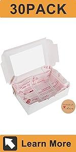White Bakery Boxes with Window