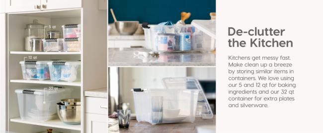 de-clutter declutter the kitchen