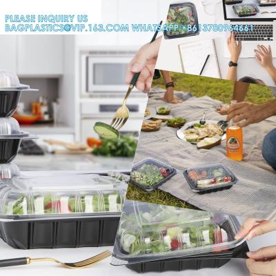 China To Go Containers, Anti-Fog Shrink Wrap 25 Pack 34 Oz 8 Inch Meal Prep Container Microwave Freezer Safe Hinged for sale