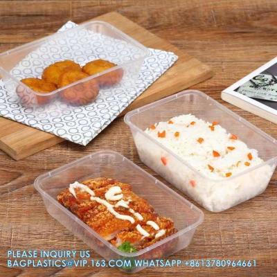China 500 Ml Disposable Lunch Box Rectangular Bento Transparent Plastic Tableware Wholesale Packaging Box PP Takeaway for sale