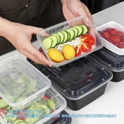China 500 Ml Disposable Lunch Box Rectangular Bento Transparent Plastic Tableware Wholesale Packaging Box PP Takeaway for sale