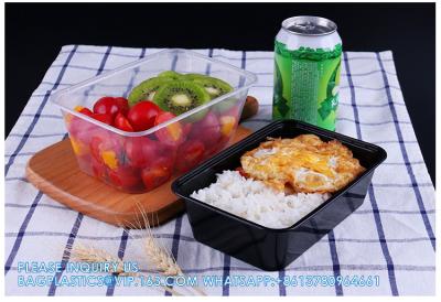 China 500 Ml Disposable Lunch Box Rectangular Bento Transparent Plastic Tableware Wholesale Packaging Box PP Takeaway for sale