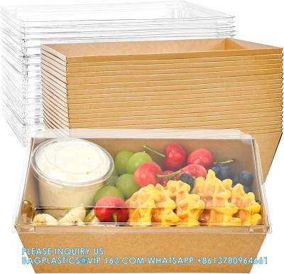 China Large Charcuterie Boxes With Lids 8x6 Inches, 20 Pack To Go Food Containers Take Out Bakery Boxes For Cupcakes for sale