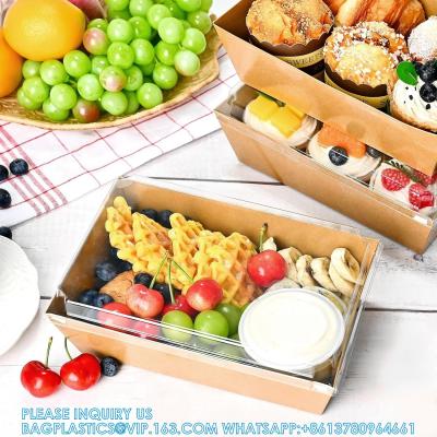 China Large Charcuterie Boxes With Lids 8x6 Inches, 20 Pack To Go Food Containers Take Out Bakery Boxes For Cupcakes for sale