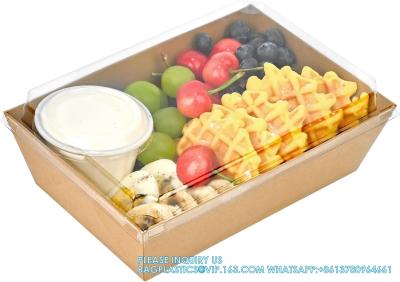 China Large Charcuterie Boxes With Lids 8x6 Inches, 20 Pack To Go Food Containers Take Out Bakery Boxes For Cupcakes for sale