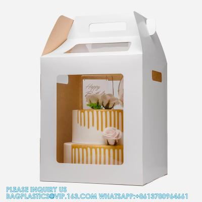 Китай Высокие коробки для тортов 4 упаковки 12x12x14 коробки для тортов 12 дюймов - одноразовый контейнер для большого слоя тортов продается