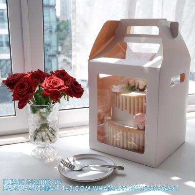 Китай Высокие коробки для тортов 4 упаковки 12x12x14 коробки для тортов 12 дюймов - одноразовый контейнер для большого слоя тортов продается