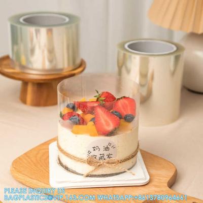 China Bakeware Decoration Chocolate Candy For Baking Durable Cake Rim 1 Roll Cake Surround Film Transparent Cake for sale
