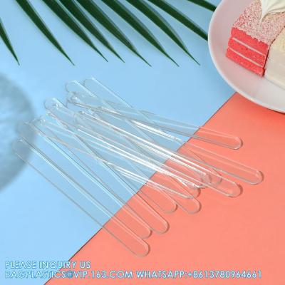 China 4.5 Inch Acrylic Sticks, Reusable Ice Cream Sticks, Ice Cream Sticks, Cake Molds, Mini Ice Cream Sticks, Cake Sticks for sale