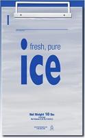China Wicketed Ice-Bag With Handle Recyclable, Compostable, Biodegradable Ice Bagging, Storage Bag, Jumbo Package for sale