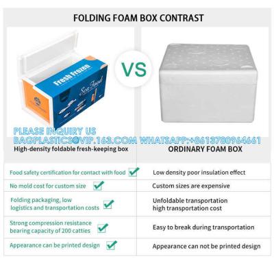 China Styrofoam Box Cooler Polystyrene Foam Containers Eps Foam Box EcoFriendly Insulated Shipping Cooler for sale