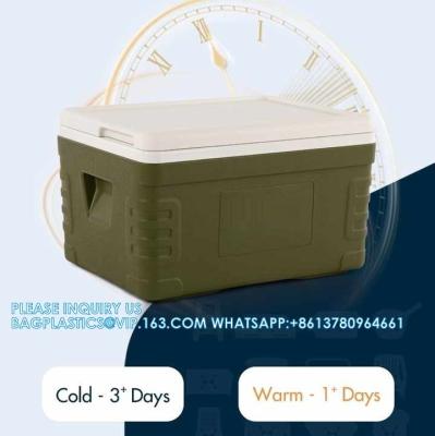 China 30L 50L 65L 70L 85L 120L PU Foaming Ice Cooler Box Picnic Medical Transport Vaccine Large Picnic Fishing Cooler Box for sale