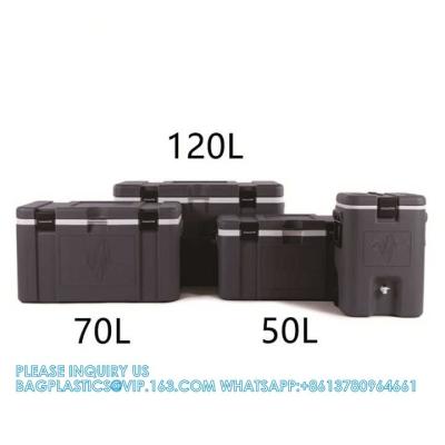 China 30L 50L 65L 70L 85L 120L PU Foaming Ice Cooler Box Picnic Medical Transport Vaccine Large Picnic Fishing Cooler Box for sale