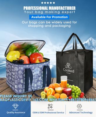 China Promotional Custom Logo Printed Eco Friendly Large Capacity Food & Medical Tote Bags Rockbros Insulated Cooler Bag for sale