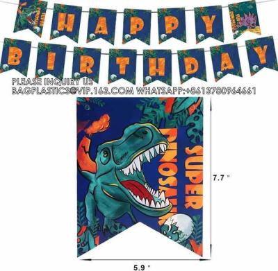 China Customized Party Tableware Set For Dinosaur Party Customized Paper Plate Paper Cup Napkin For Kids Dinosaur Party for sale