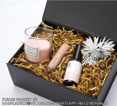 China Cajas de propuestas de novios, cajas plegables rectangulares de cierre magnético para envases de regalos (negro mate) en venta