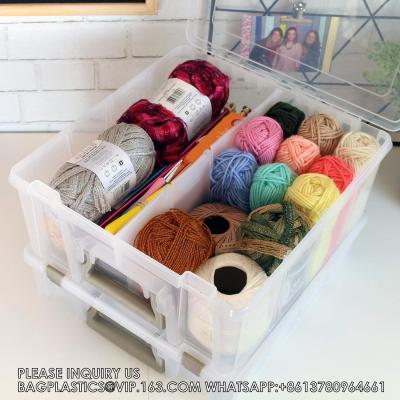 China Strong Pack Plastic Organizer Box Grids, Craft Organizer Storage With Adjustable Dividers, Bead Organizer, Fishing for sale