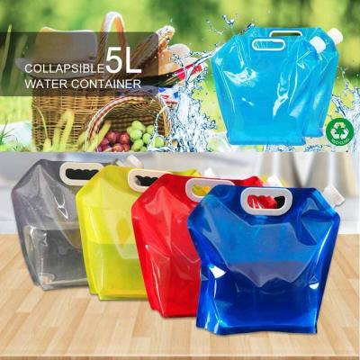 China Custom Printed Logo Drink Spout Pouch Plastic Foldable Food Grade Stand Up Liquid Pouch With Handle for sale