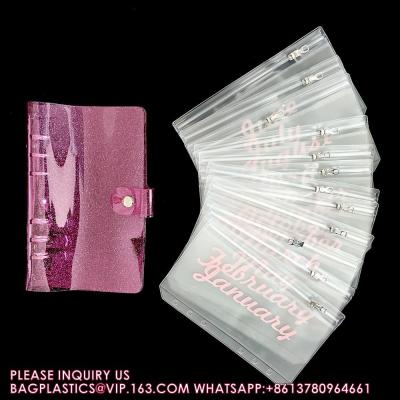 China Binder Pockets Budget Binder Cash Labels Envelope Include Expense Tracker Budget Sheets Notebook for sale