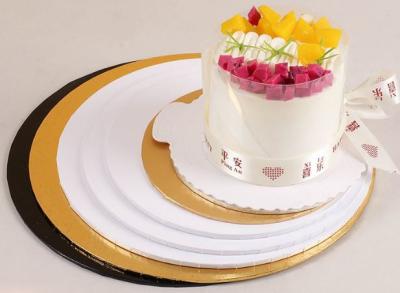 China Customized Cake Board Rounds White Cake Base Boards Drum Circ Mdf Marble Wooden Stacking Cake Boards Cake Boards Golden Round Cake Circles 6, 8, 10, 12 Inch Cake Base Cardboard, 1 of Each Size Set for sale