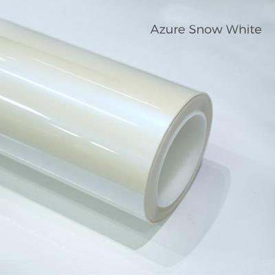 China Snow White Color Shift Car Wrap Glossy TPU Car Wrap Film 6 mil for sale