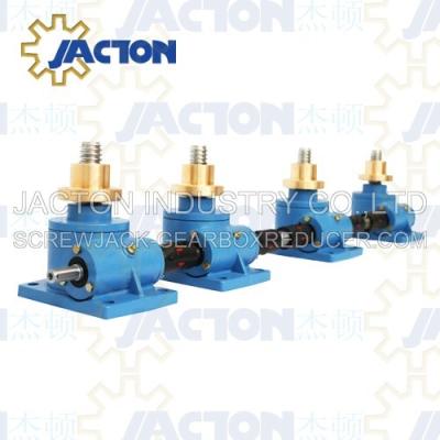 China 25 Ton Machine Screw Jack Lifting Screw Diameter 90MM Lead 16MM Gear Ratio 32:3 and 32:1 for sale