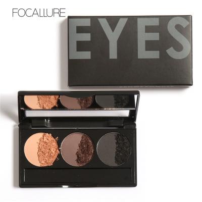 China Focallure Top Selling Products 2015 Waterproof Eyebrow Powder Kit Brow Makeup Set With Brushes for sale