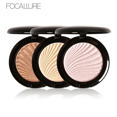 China FOCALLURE Waterproof Shimmer Makeup Pigment Highlighter Pressed Powder for sale
