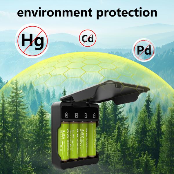Quality 3400mWh AA Rechargeable Batteries 1.5V AA Lithium Rechargeable Battery With 1000 Cycle Life for sale