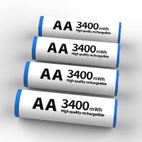 Quality 3400mWh AA Rechargeable Battery 1.5V Constant Voltage For Game Controllers And for sale