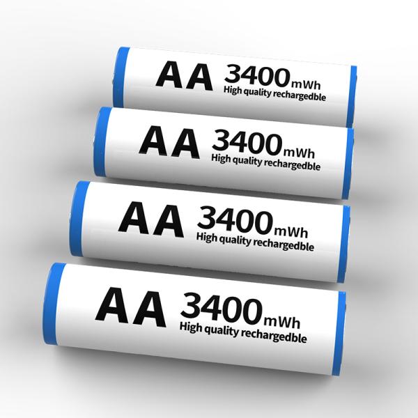 Quality 3400mWh AA Rechargeable Battery 1.5V Constant Voltage For Game Controllers And Consumer Electronics for sale