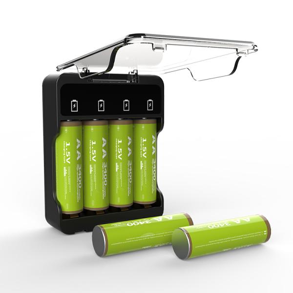 Quality Cylindrical 1.5V AA Rechargeable Battery For Air Conditioning TV Remote Control for sale