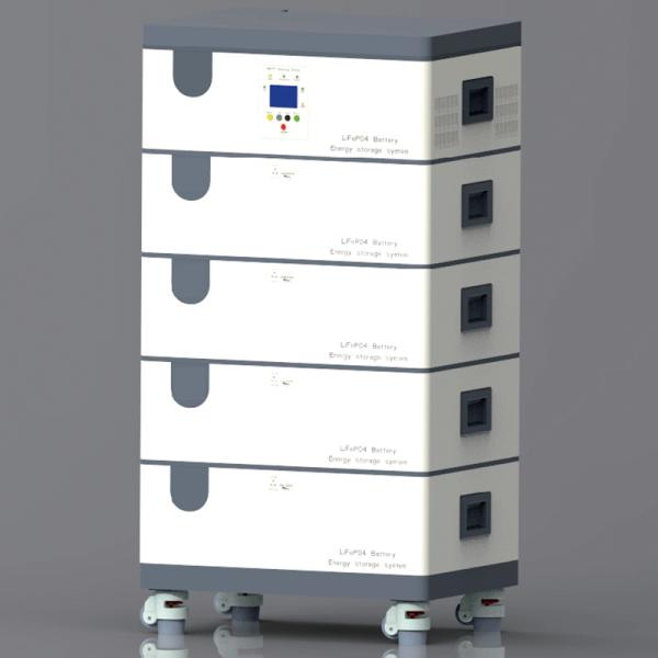 Quality 20kWh 51.2V 500Ah LiFePO4 Energy Storage Battery System Stackable For Household for sale