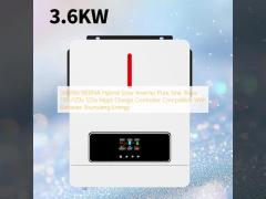 3600W/3600VA Hybrid Solar Inverter  Pure Sine Wave 110v/120v  120a Mppt Charge Controller Compatible With Batteries Shunxiang Energy