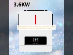 3600W Hybrid Solar Inverter with 120a MPPT Charge Controller and 110v/120v Pure Sine Wave Output