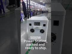 3500W AC LiFePO4 Battery Portable Power Station 6000 Cycle Life For Solar Energy Storage