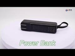 22.5w output quick charger power bank type c 3 in 1 5000 mah portable charger