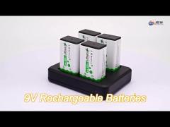 450mah 9v rechargeable batteries 1200 cycles rechargeable li ion battery for fast charging