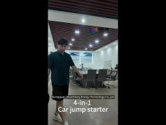 8000mah car battery jump starter lithium ion with air inflator and flashlight